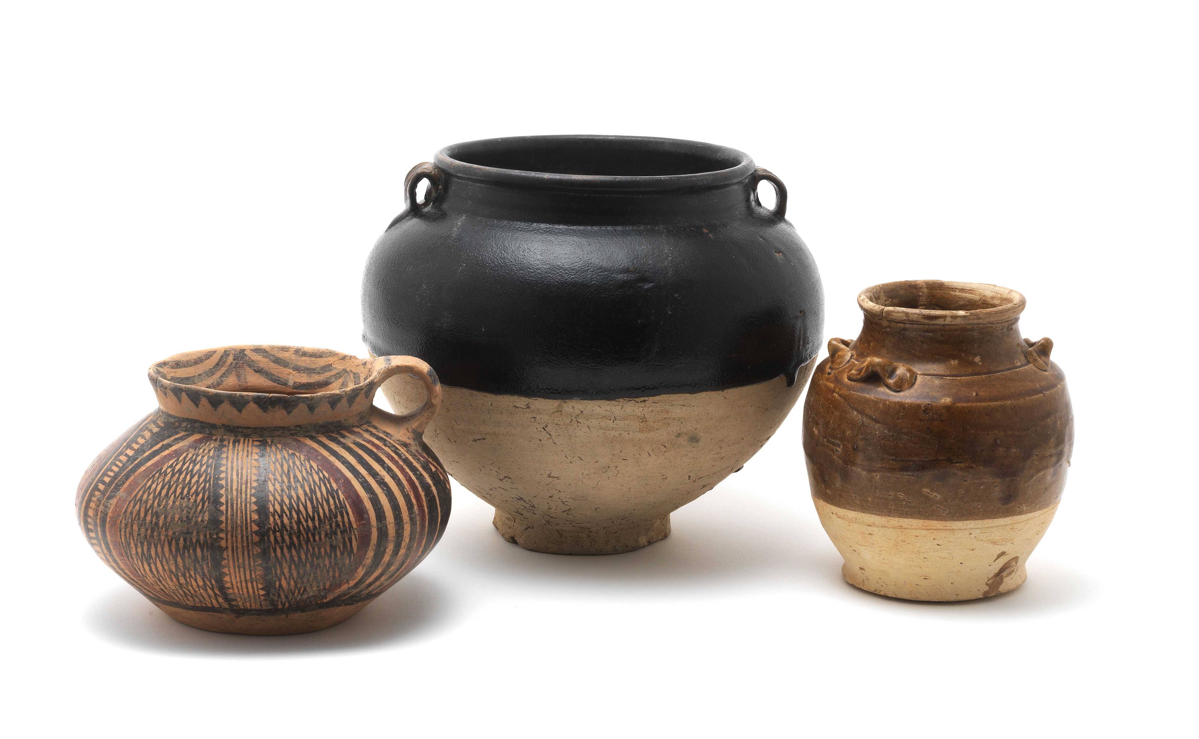 Bonhams : Three early-ware jars Neolithic to Song Dynasty (3)