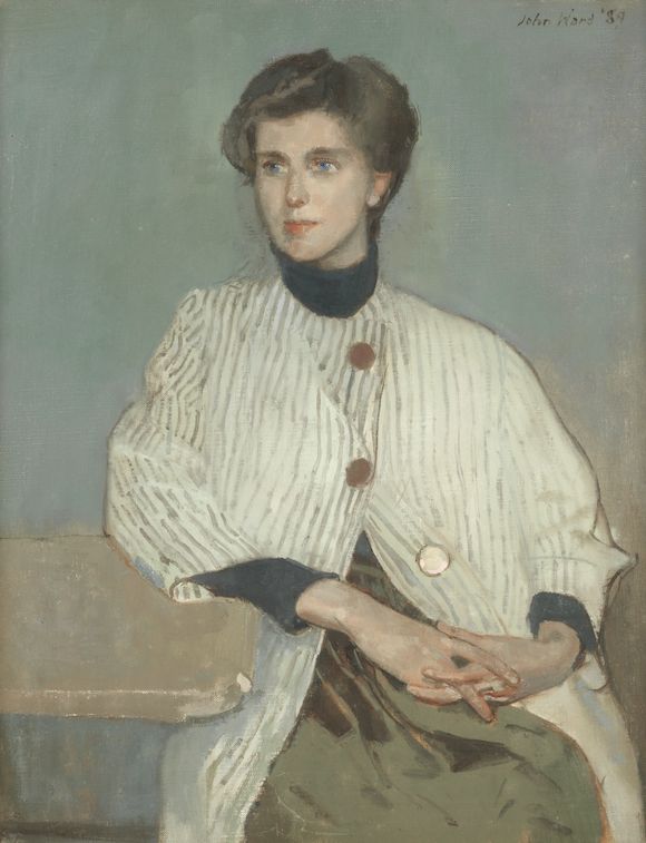 Bonhams : John Stanton Ward R.A. (British, 1917-2007) Portrait of a lady