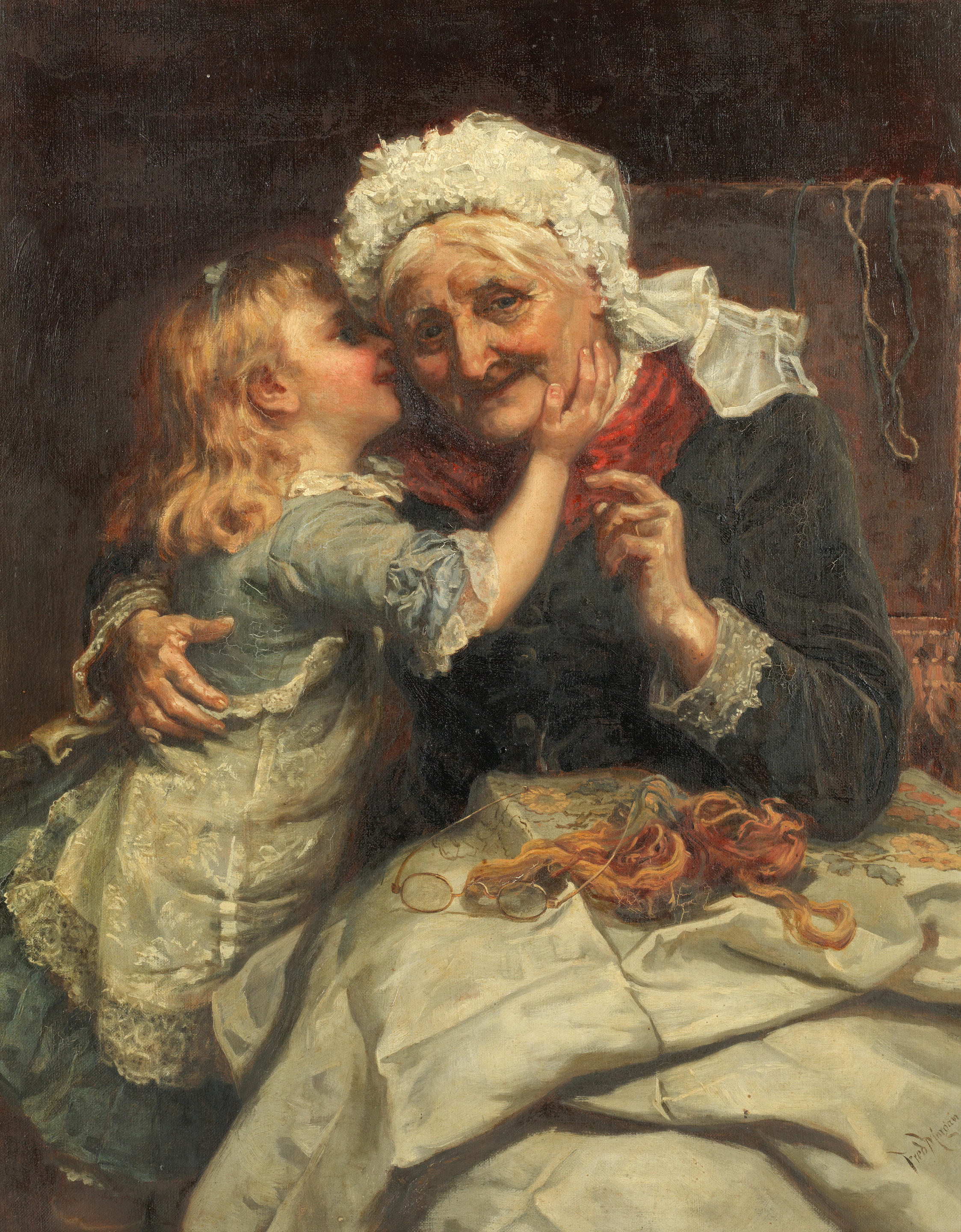 Bonhams : Frederick Morgan ROI (British, 1847-1927) 'A very great secret'