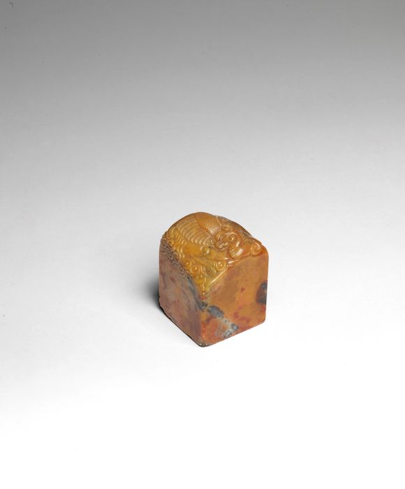 Bonhams : A soapstone 'phoenix' seal Late Qing Dynasty