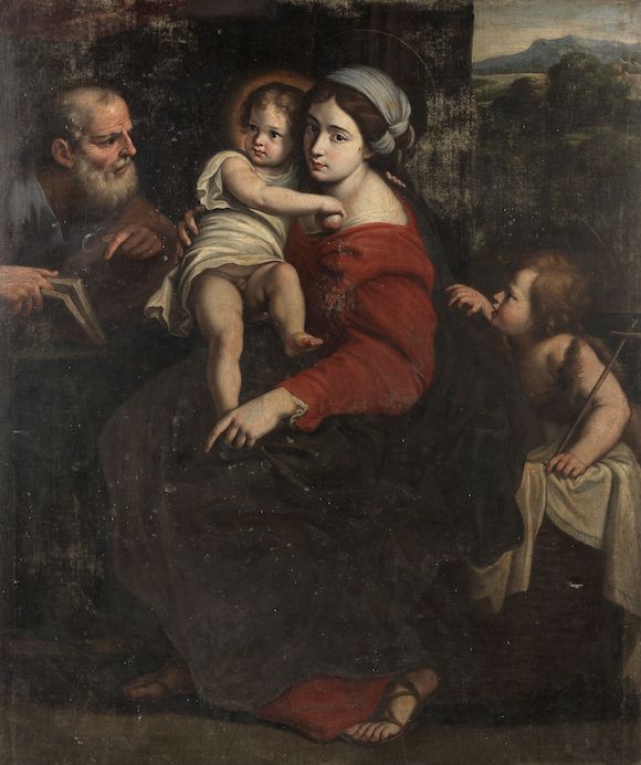 Bonhams : After Annibale Carracci, 18th Century The Holy Family with ...