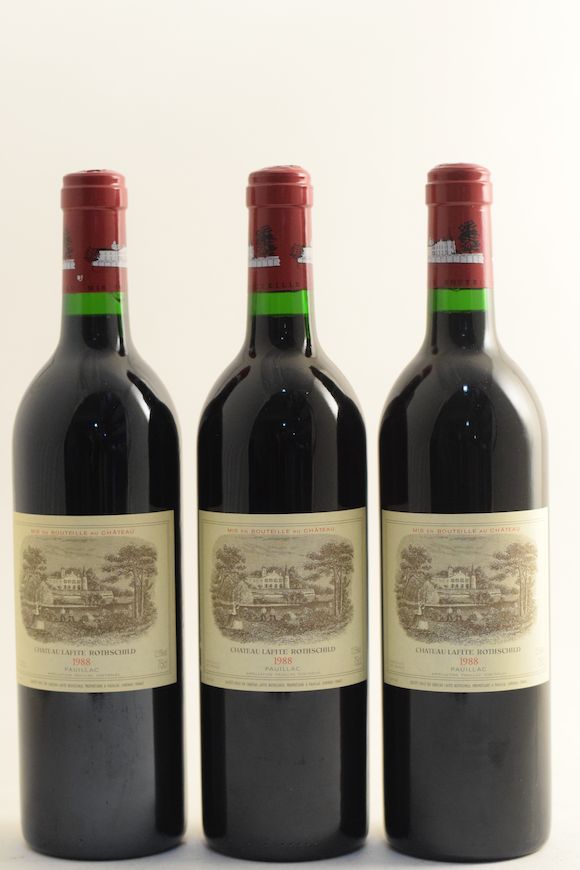 Bonhams : Château Lafite Rothschild 1988, Pauillac 1er Grand Cru Classé (3)