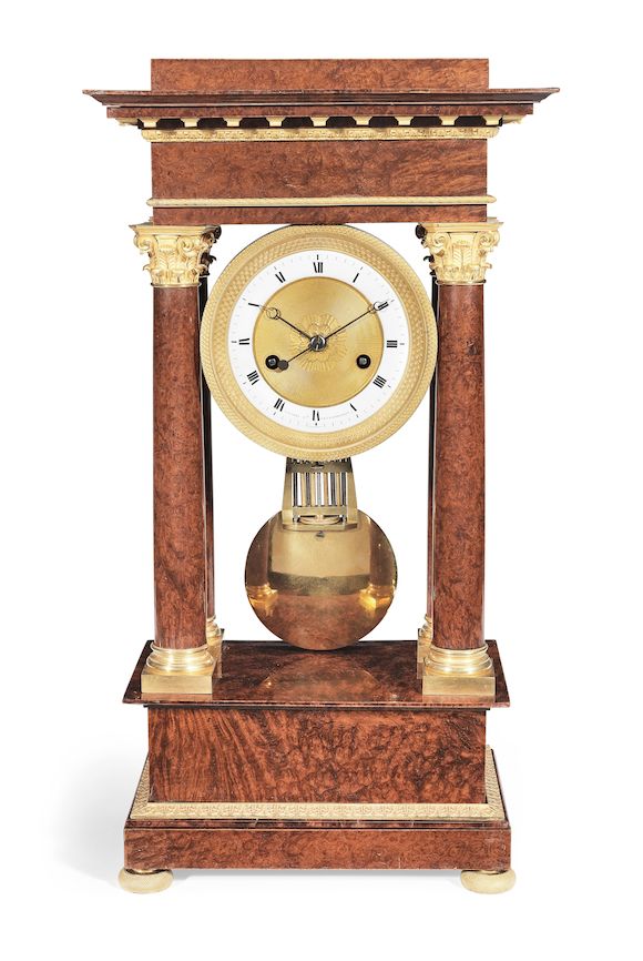 Bonhams : An early 19th century French ormolu mounted burr walnut ...