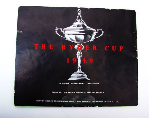 Bonhams : Ryder Cup: a 1949 Ryder Cup programme