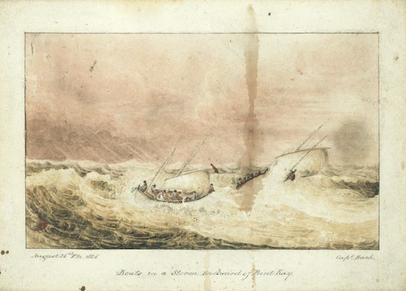 Bonhams : Admiral Sir George Back (British, 1796-1878) 'Boats in a ...