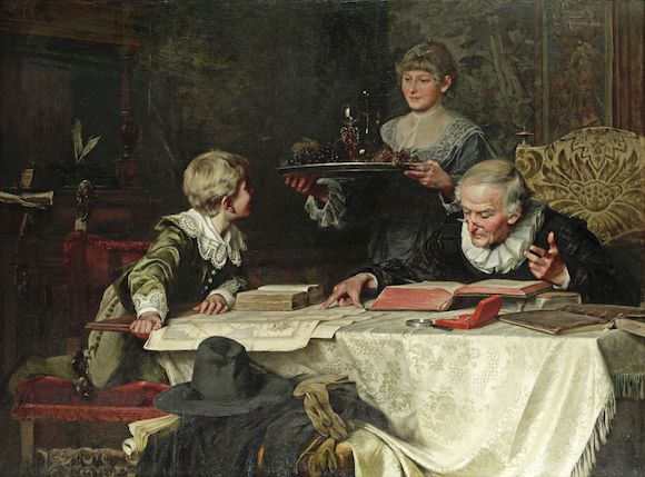 Bonhams : Fritz Freund (German, 1859-1942) The thirsty tutor