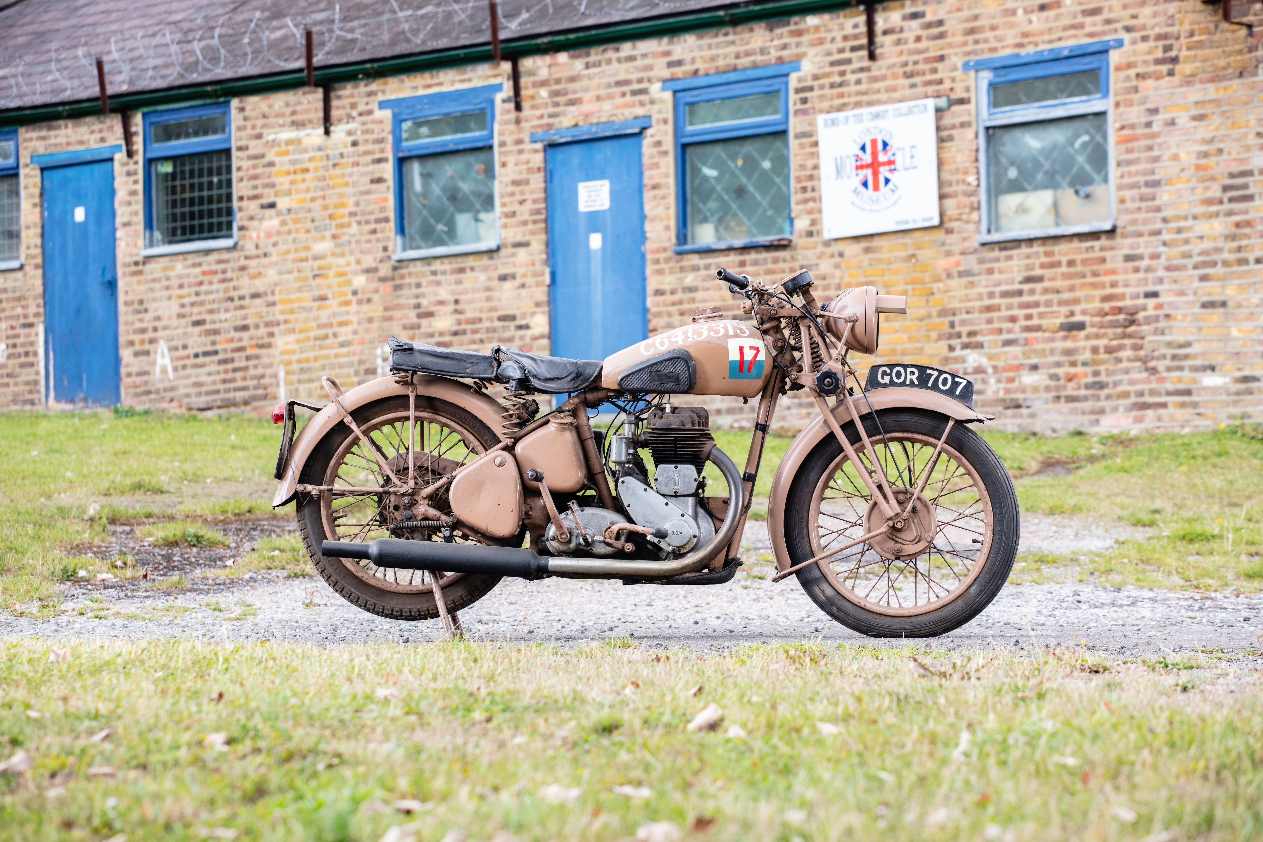 Bonhams Cars : 1948 BSA 496cc M20 Military Motorcycle Frame no. C12424 Engine no. WM2066828