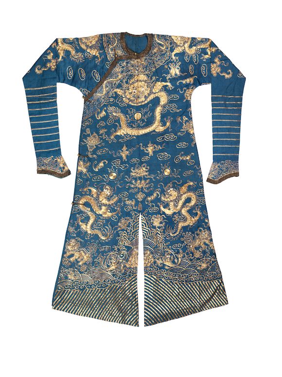 Bonhams : Two Chinese dragon robes Circa 1900 (2)