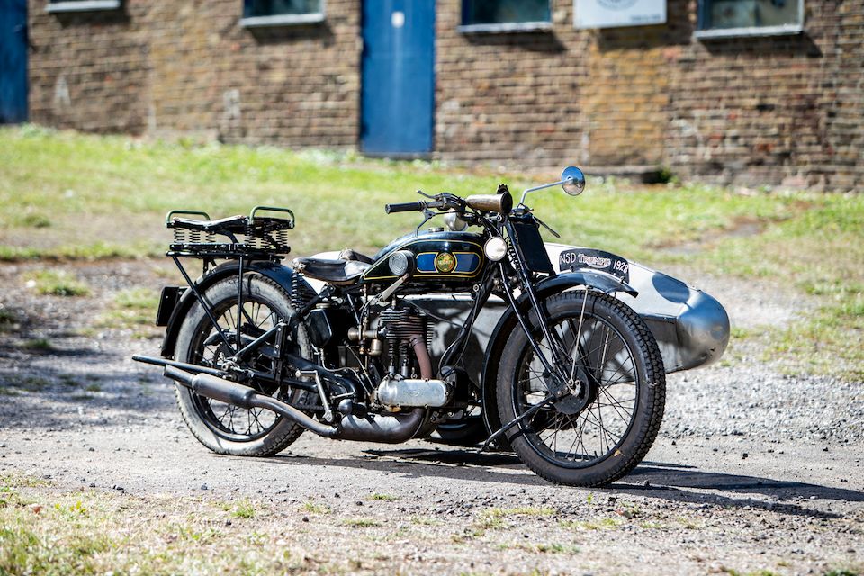 1928 Triumph 549cc Model NSD & Swallow Sidecar - auctions & price archive