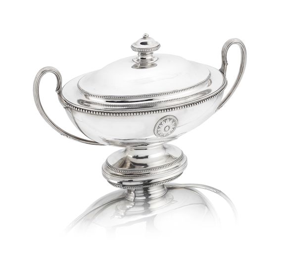 Bonhams : A George III silver soup tureen Thomas Heming, London 1777