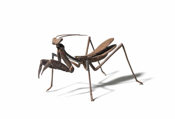 Bonhams : An iron articulated model of a praying mantis Probably by a ...