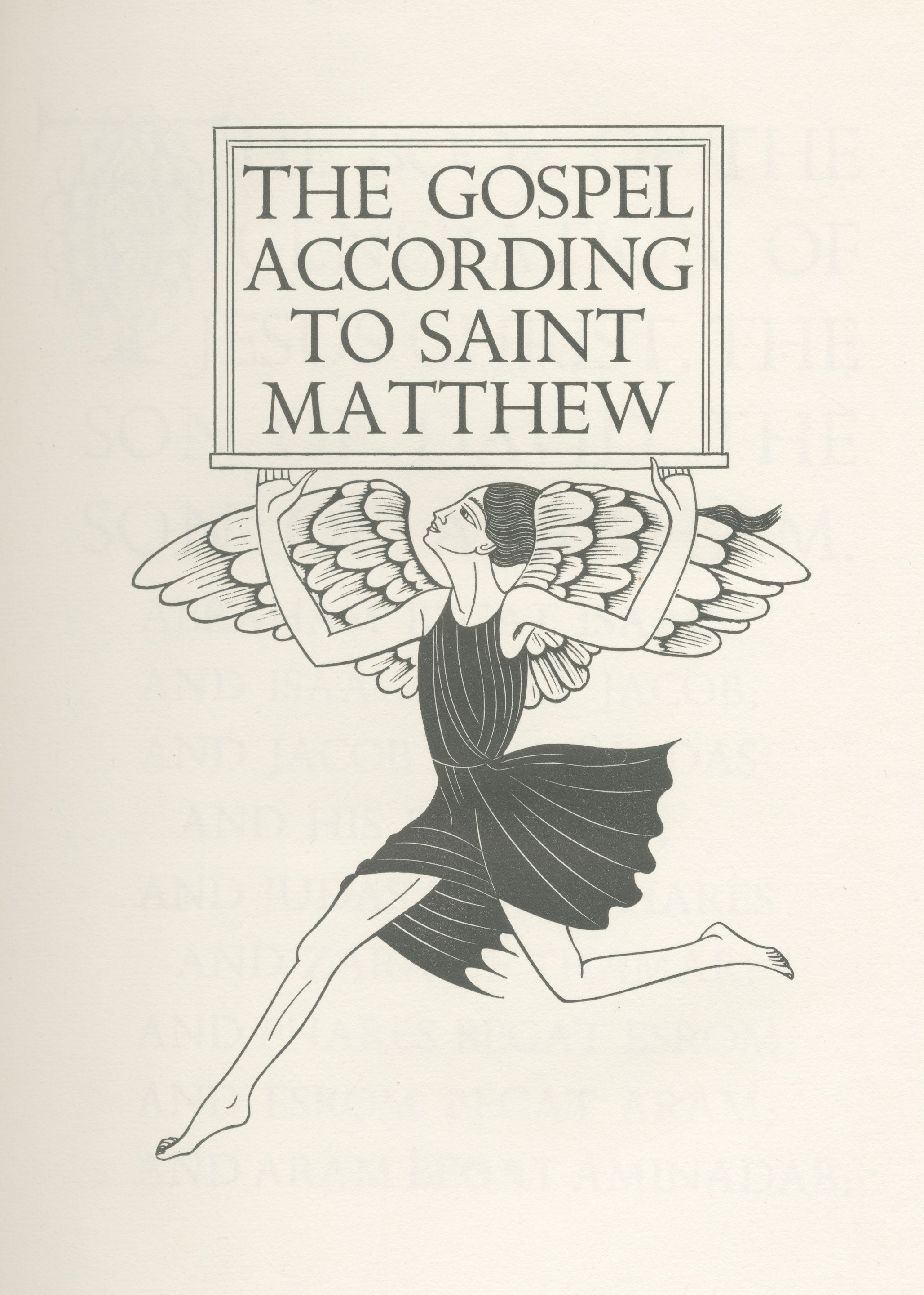 Bonhams : GILL (ERIC) The Four Gospels of the Lord Jesus Christ ...