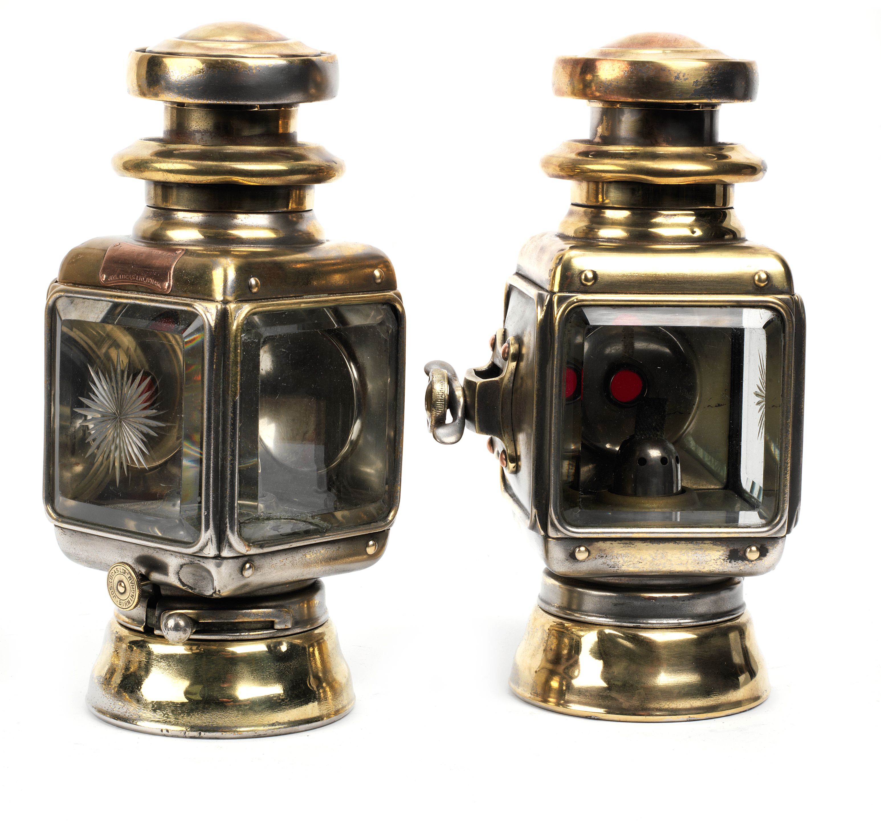 Bonhams Cars : A pair of Lucas type 416 oil illuminated sidelamps, ((2))