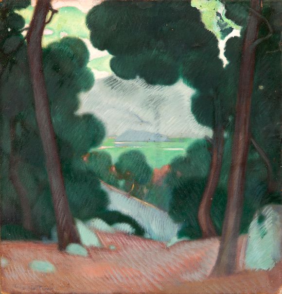 Bonhams : Constantinos Parthenis (Greek, 1878-1967) Crepuscule 42 x 40 cm.