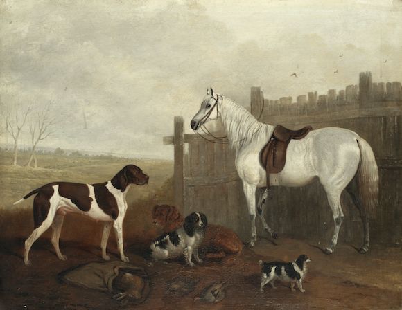 Bonhams : Edwin Cooper (British, 1785-1833) After the hunt