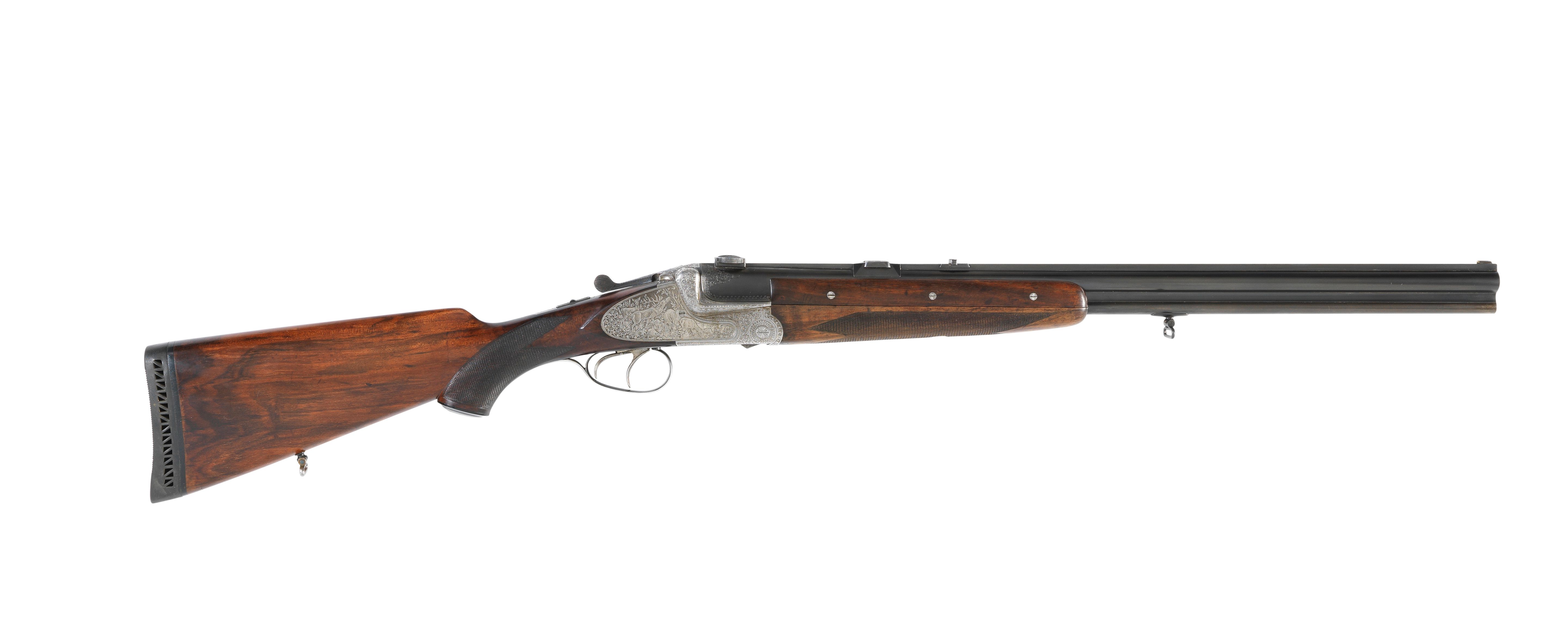 Bonhams : A 16-bore 16-bore/7x65Rmm Bockbuchsflinte combination over ...