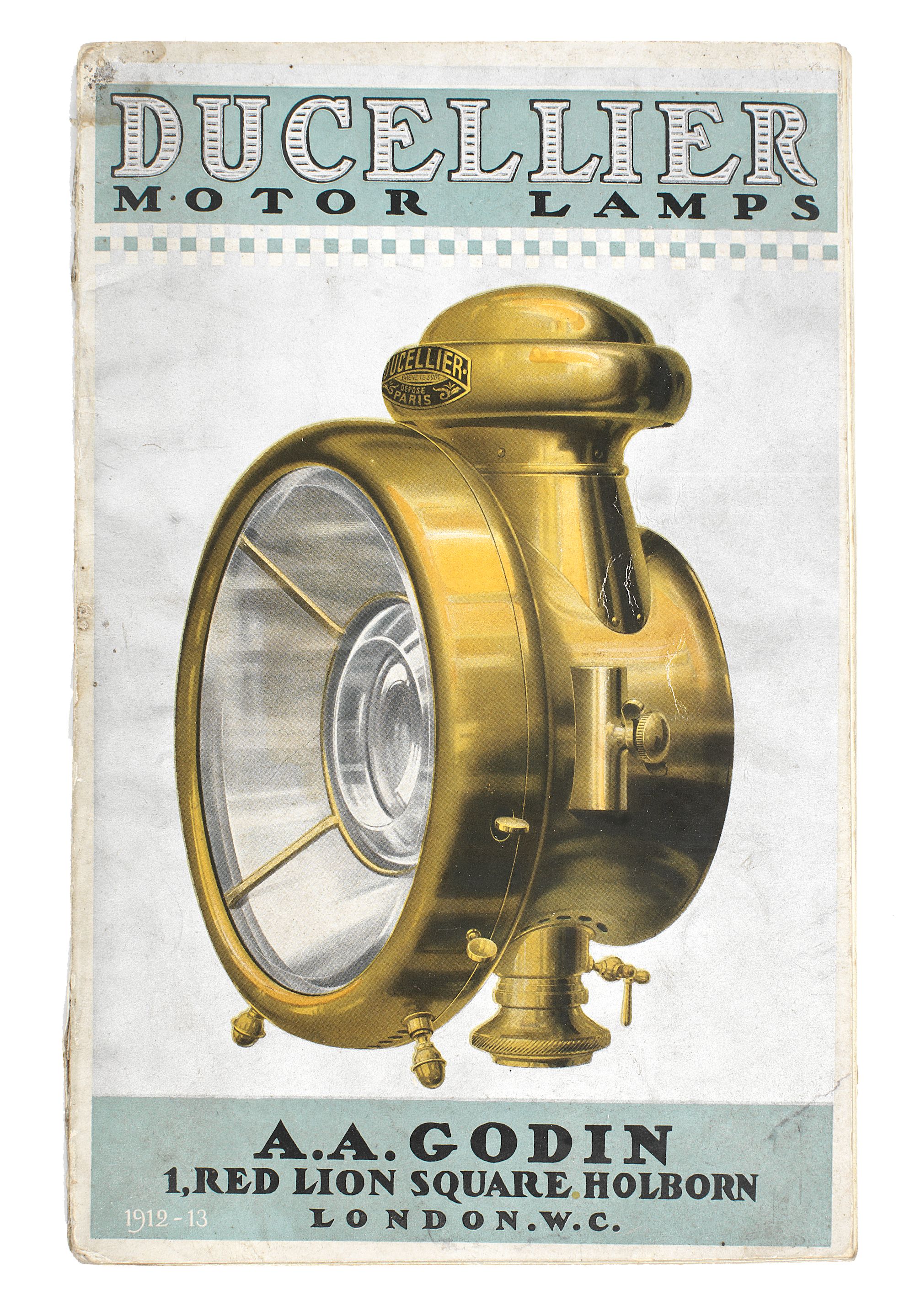 Bonhams Cars : A 'Ducellier Motor Lamps' sales brochure for 1912-13 ...