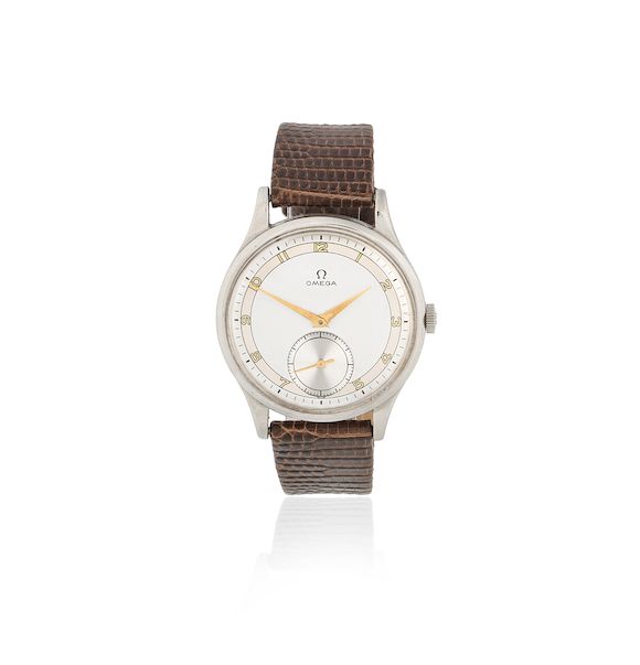 Bonhams : Omega. A stainless steel manual wind wristwatch Ref 2609 5B ...