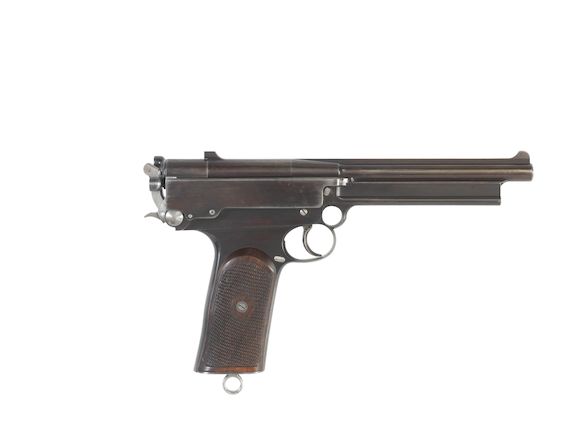 Bonhams : A very rare 9mm (Mars) self-loading pistol by Mars, retailed ...
