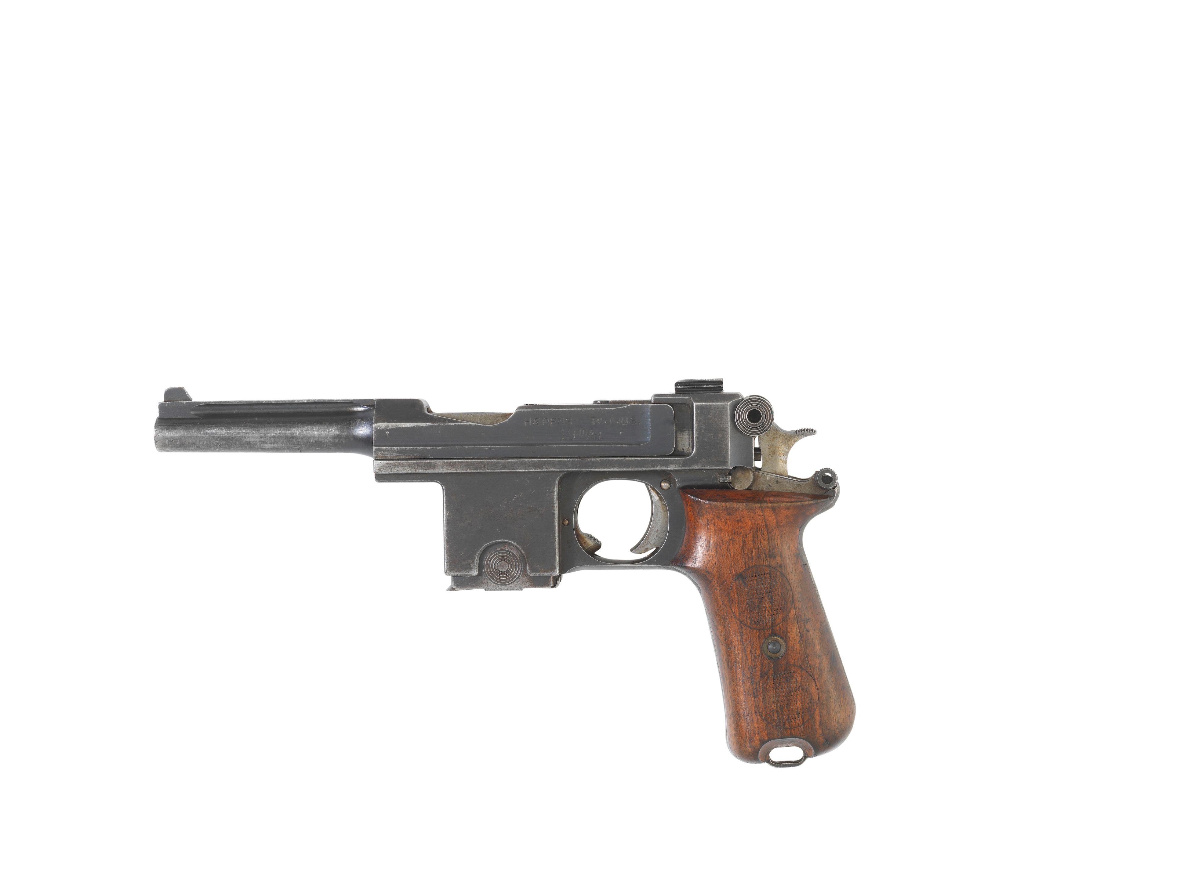 Bonhams : A 9mm Bergmann Model 1910/21 Bergmann patent self-loading ...