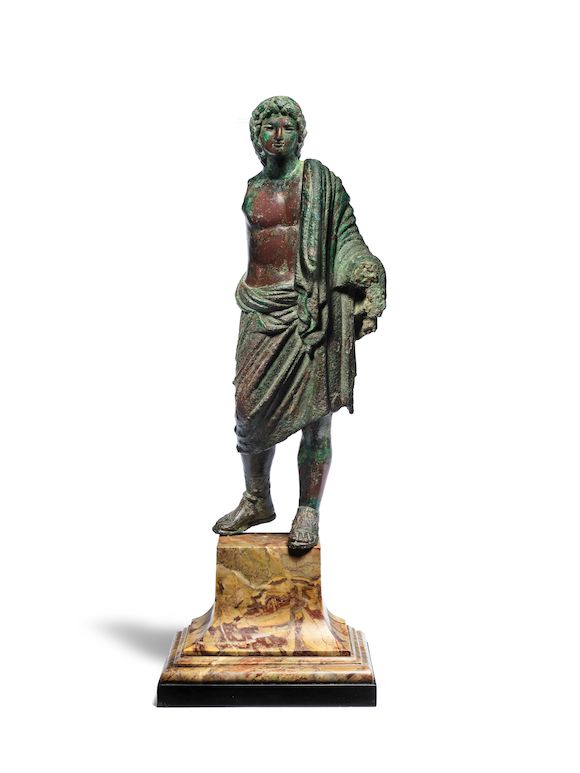 Bonhams : A large Graeco-Roman bronze statue of Alexander the Great