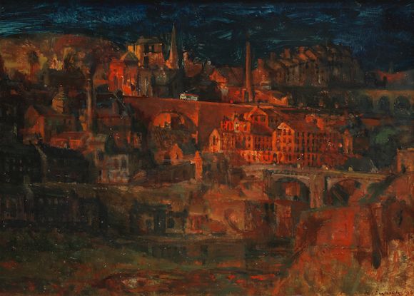 Bonhams : Richard Eurich R.A. (British, 1903-1992) Northern Town