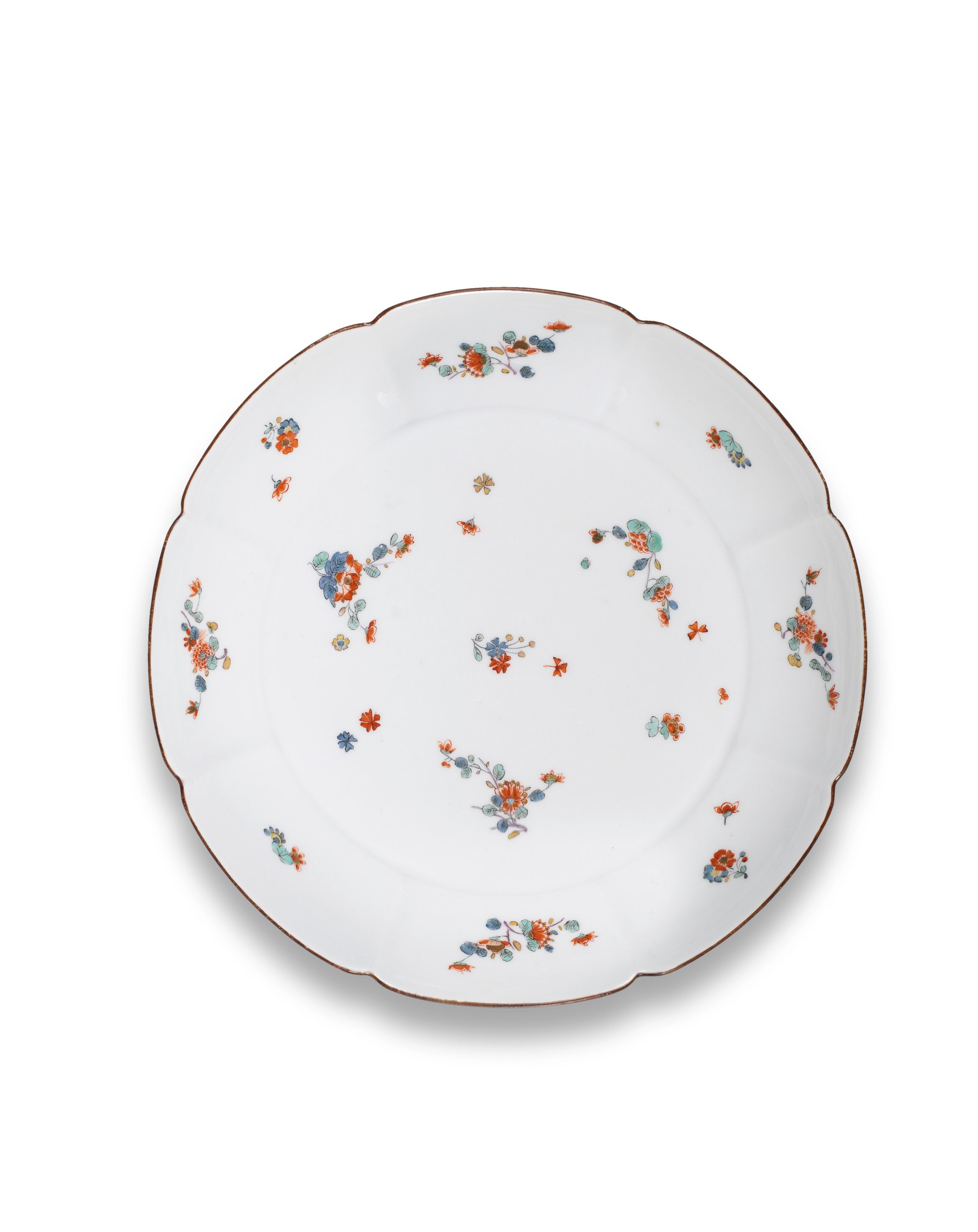 Bonhams : A rare Meissen lobed circular stand, circa 1730-35
