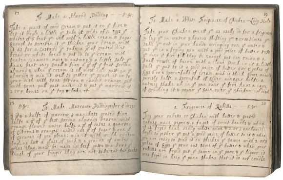 Bonhams : RECIPE BOOK Diana Astry's recipe book, comprising over 350 ...