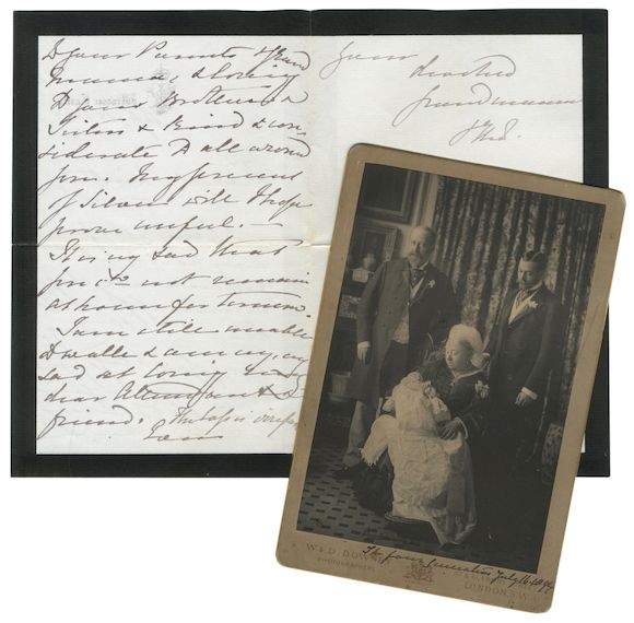 Bonhams : VICTORIA & PRINCE CHRISTIAN VICTOR Collection of letters and ...