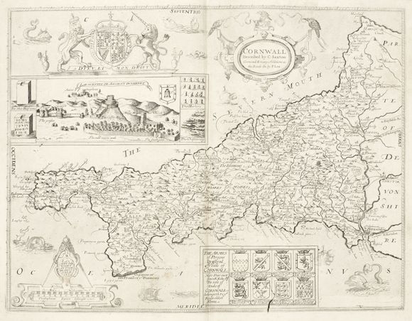 Bonhams : CORNWALL SAXTON (CHRISTOPHER) Cornwall... Corrected & Many ...