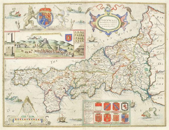 Bonhams : CORNWALL SAXTON (CHRISTOPHER) Cornwall... Corrected & Many ...