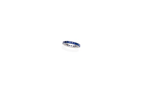 Bonhams : A sapphire eternity ring, by Favero