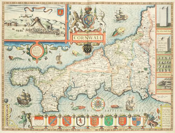Bonhams : CORNWALL SPEED (JOHN) Cornwall, [Amsterdam, c.1610], double ...