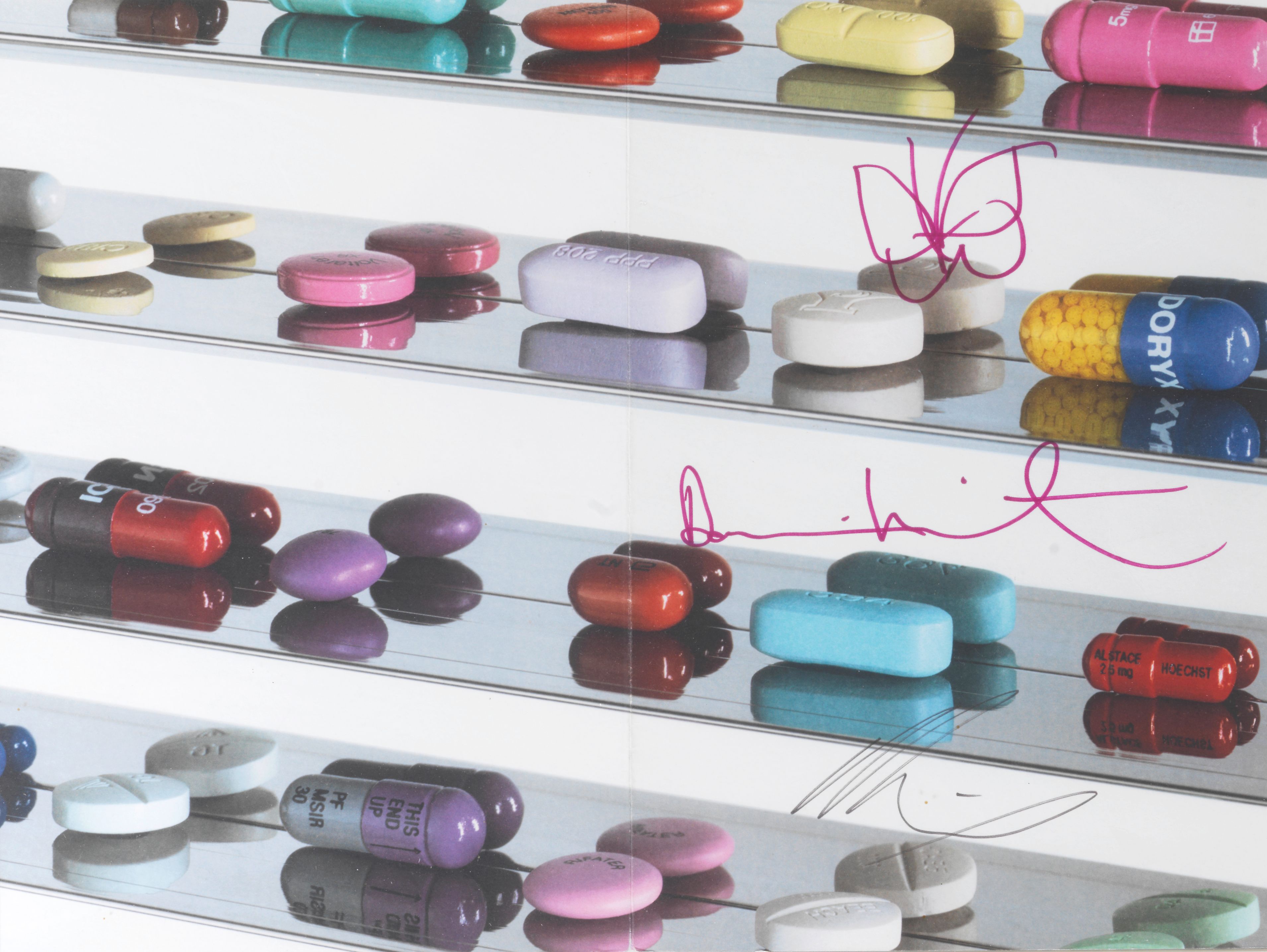 Bonhams : Damien Hirst (British, b.1965) An autographed menu from Hirst ...