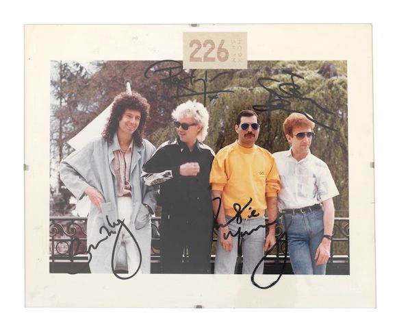 Bonhams : Queen: An autographed colour photograph, circa 1985,