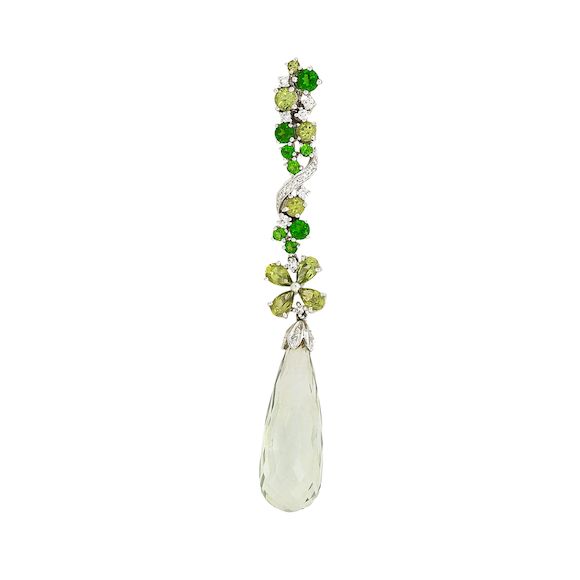 Bonhams : A gem-set pendant, Joseph Bonnar