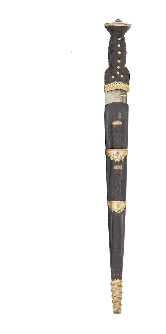 Bonhams : A Scottish Gilt-Mounted Dress Dirk