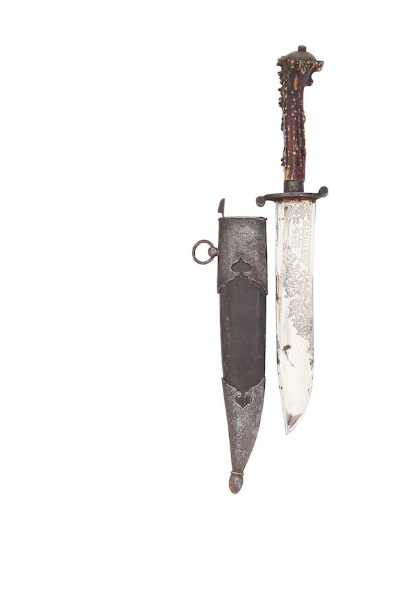 Bonhams : A Rare Russian Hunting Dagger (4)
