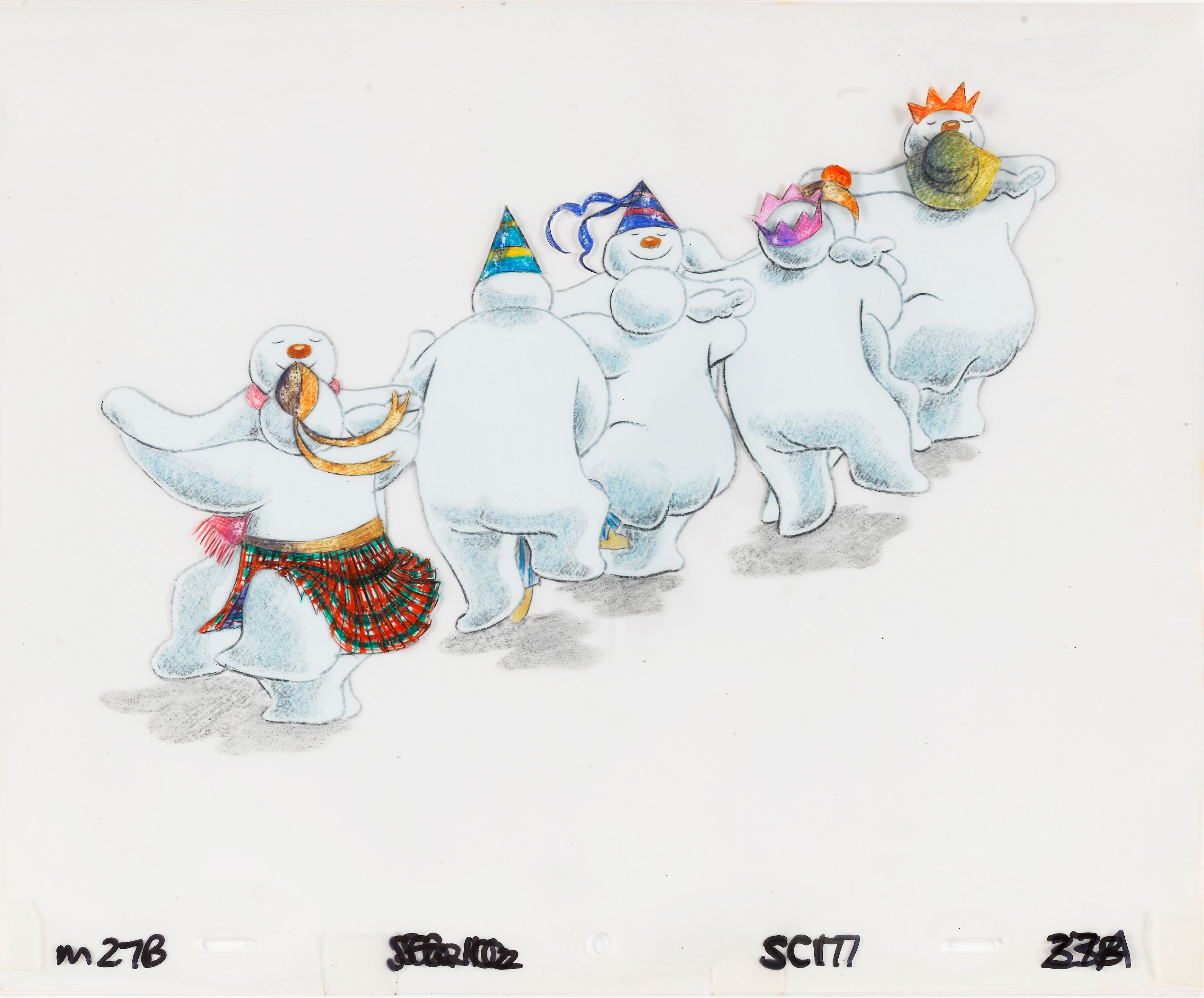 The Snowman: An original animation cel of snowmen dancing, - Auktionen ...