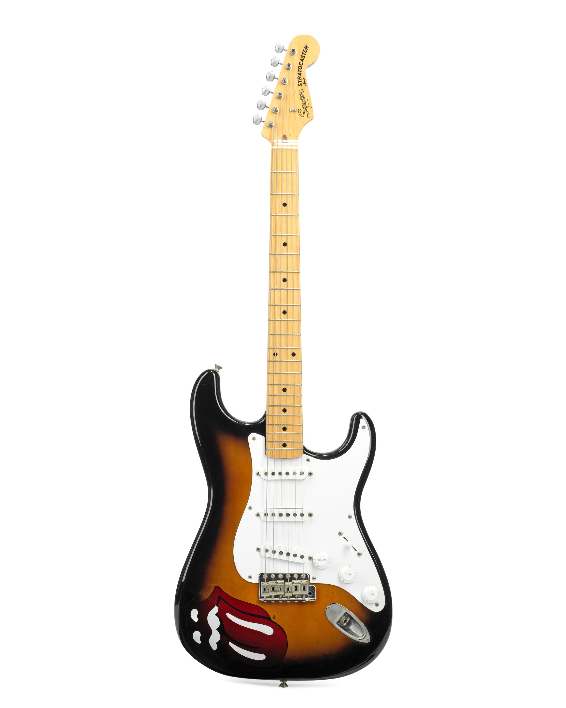 Bonhams : The Rolling Stones Mick Jagger's Fender Squier Stratocaster ...