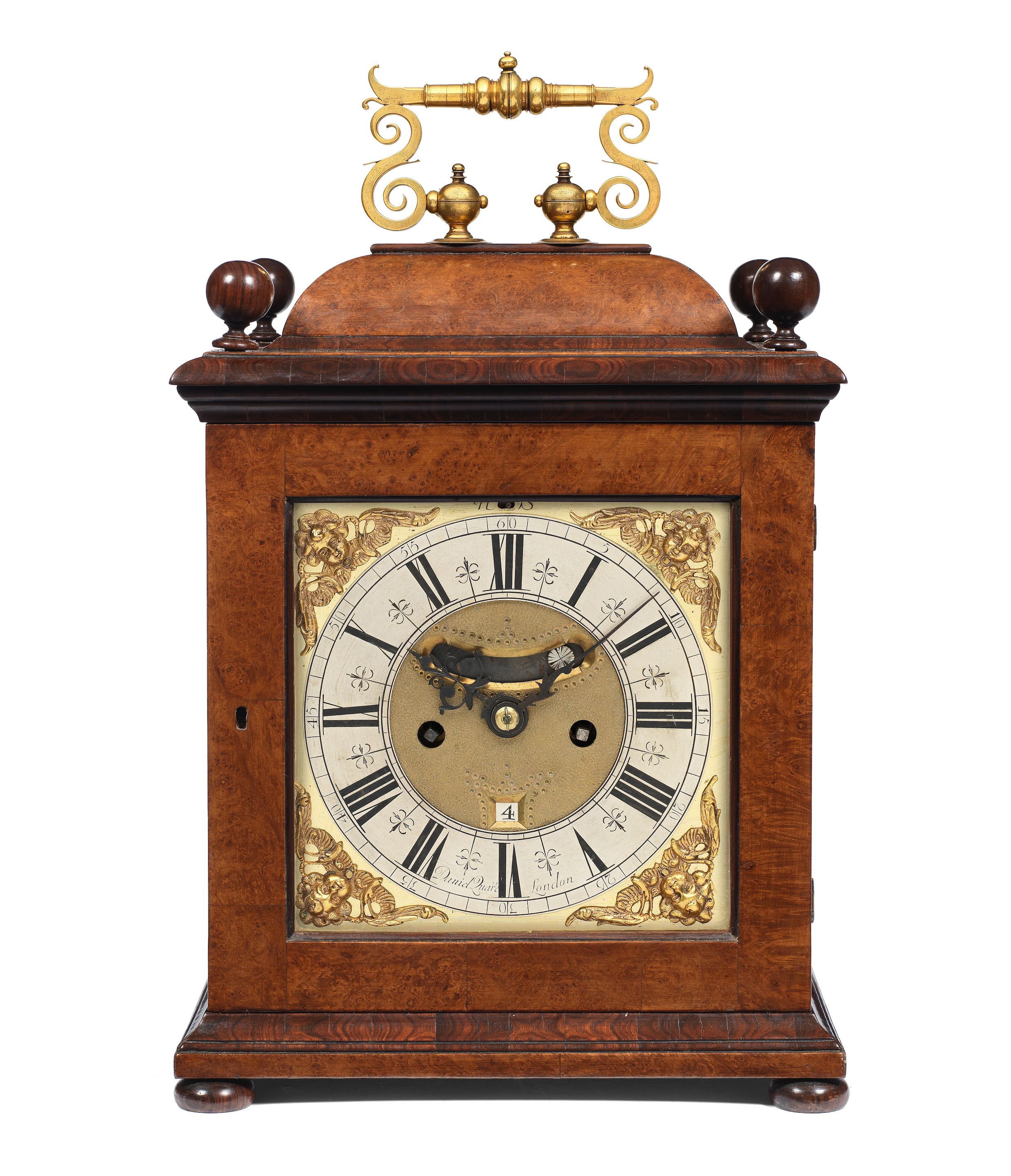 Bonhams : A walnut veneered table clock, 17th century and later The ...