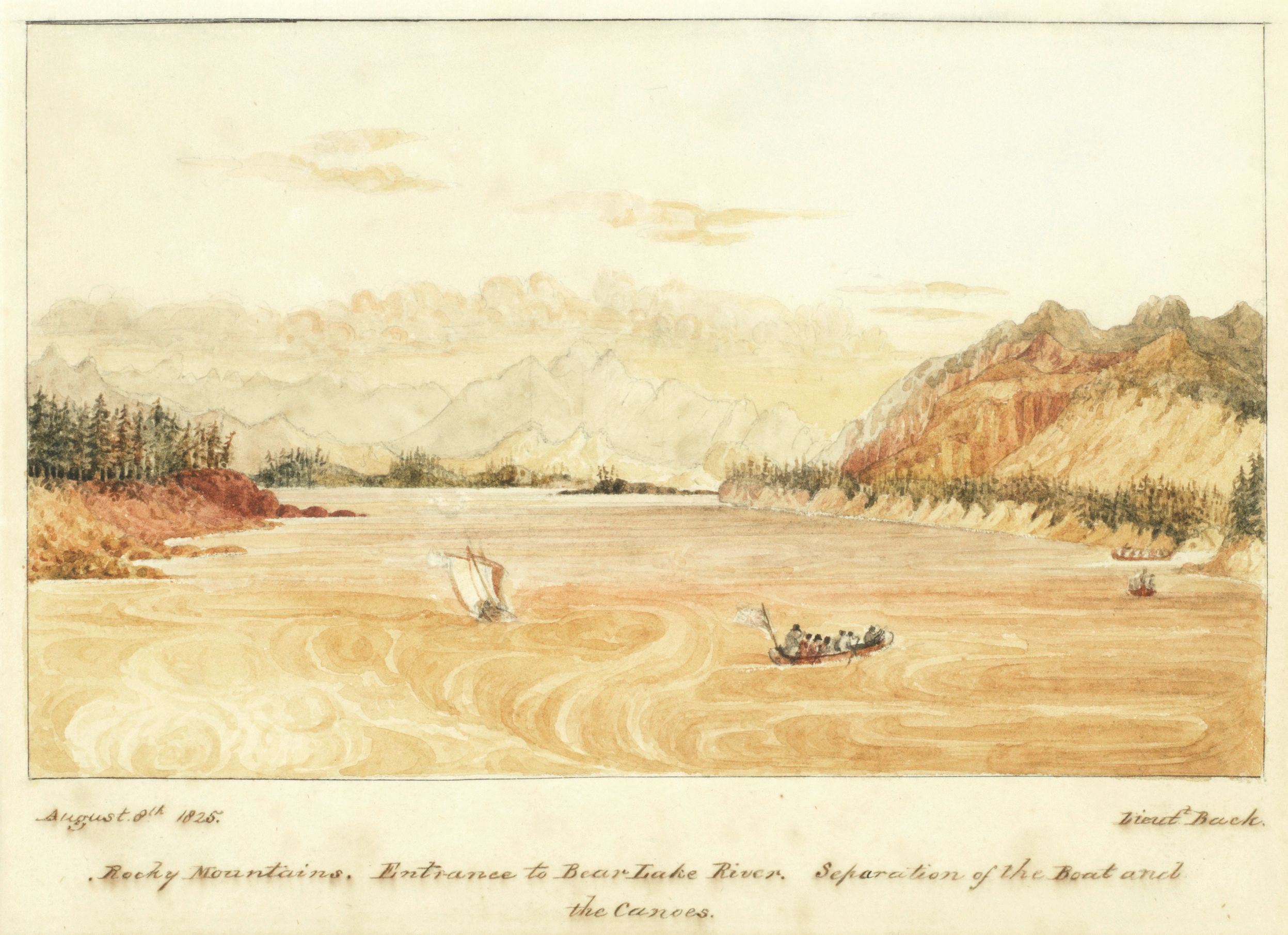 Bonhams : Admiral Sir George Back (British, 1796-1878) 'Rocky Mountains ...