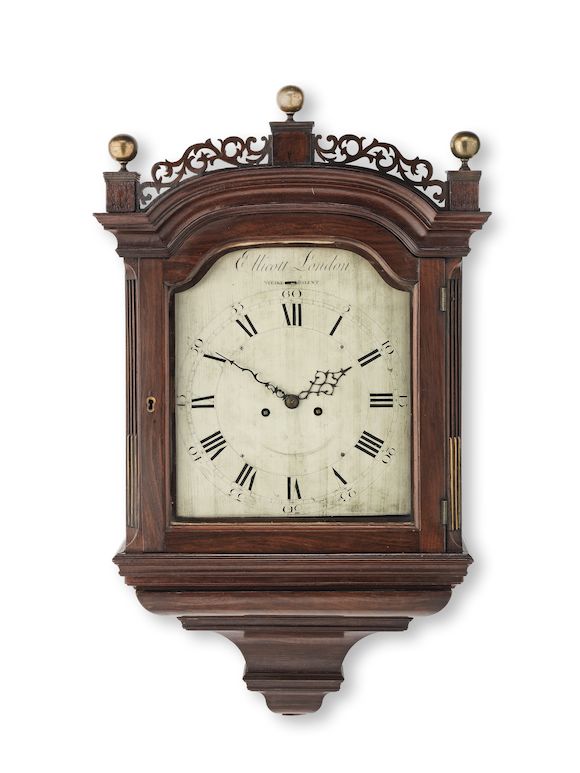 Bonhams : A good and rare late 18th century mahogany hooded striking ...