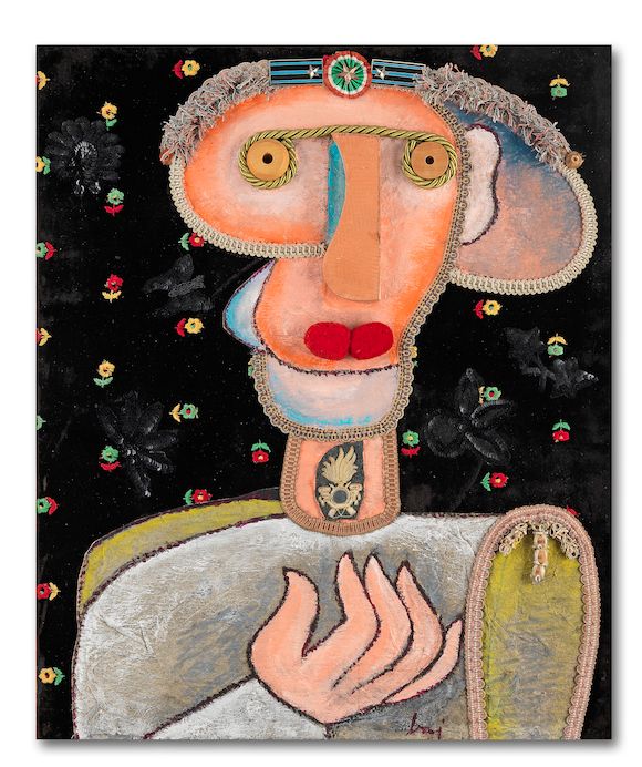 Bonhams : Enrico Baj (1924-2003) Very important lady, 1975