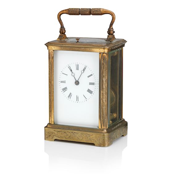 Bonhams : A late 19th/early 20th century repeating Engraved brass ...