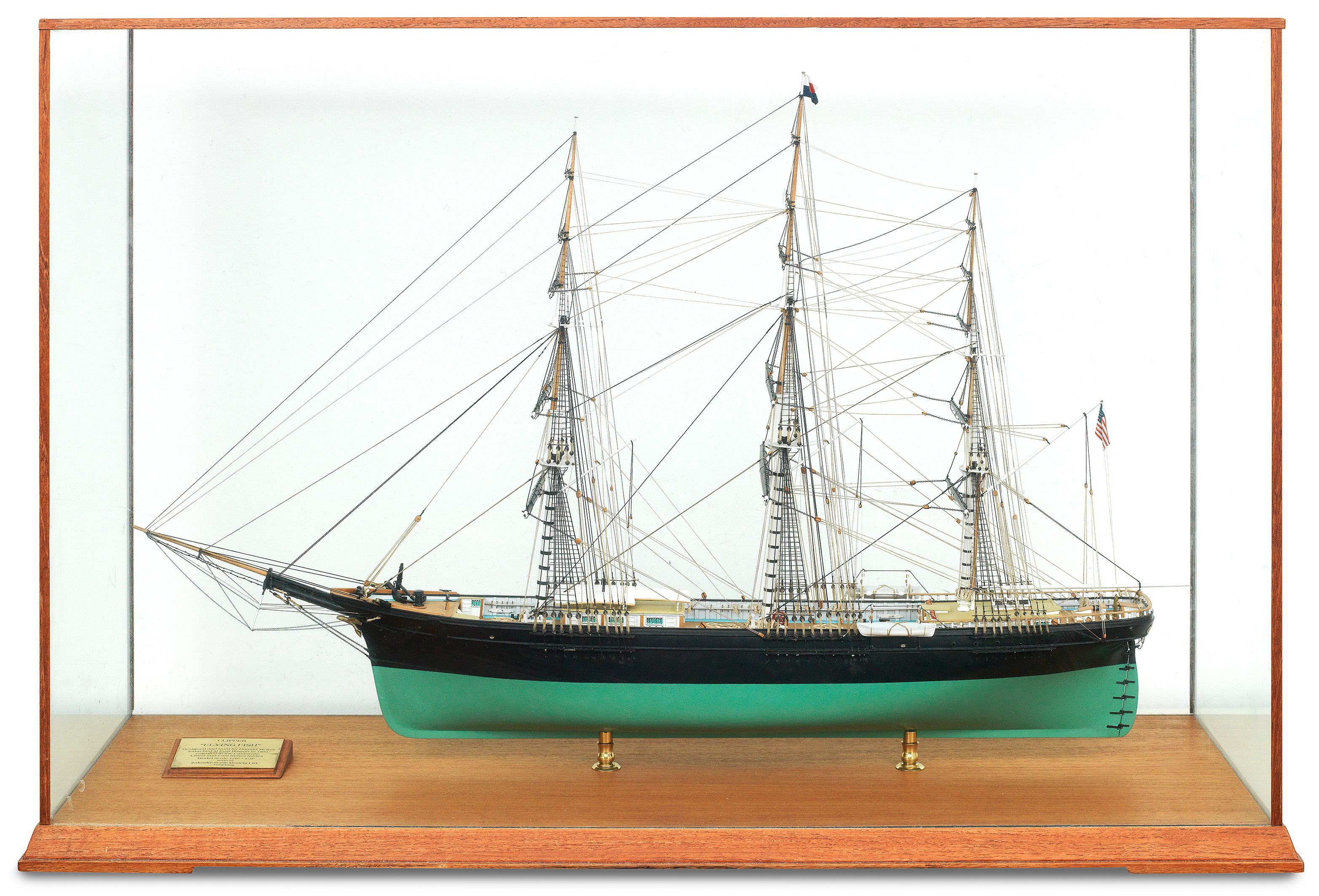 Bonhams : A ships model of the clipper 'Flying Fish' by Zakoske Scale ...