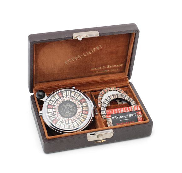 Bonhams : A rare Kryha-Liliput cipher machine, German, circa 1930,