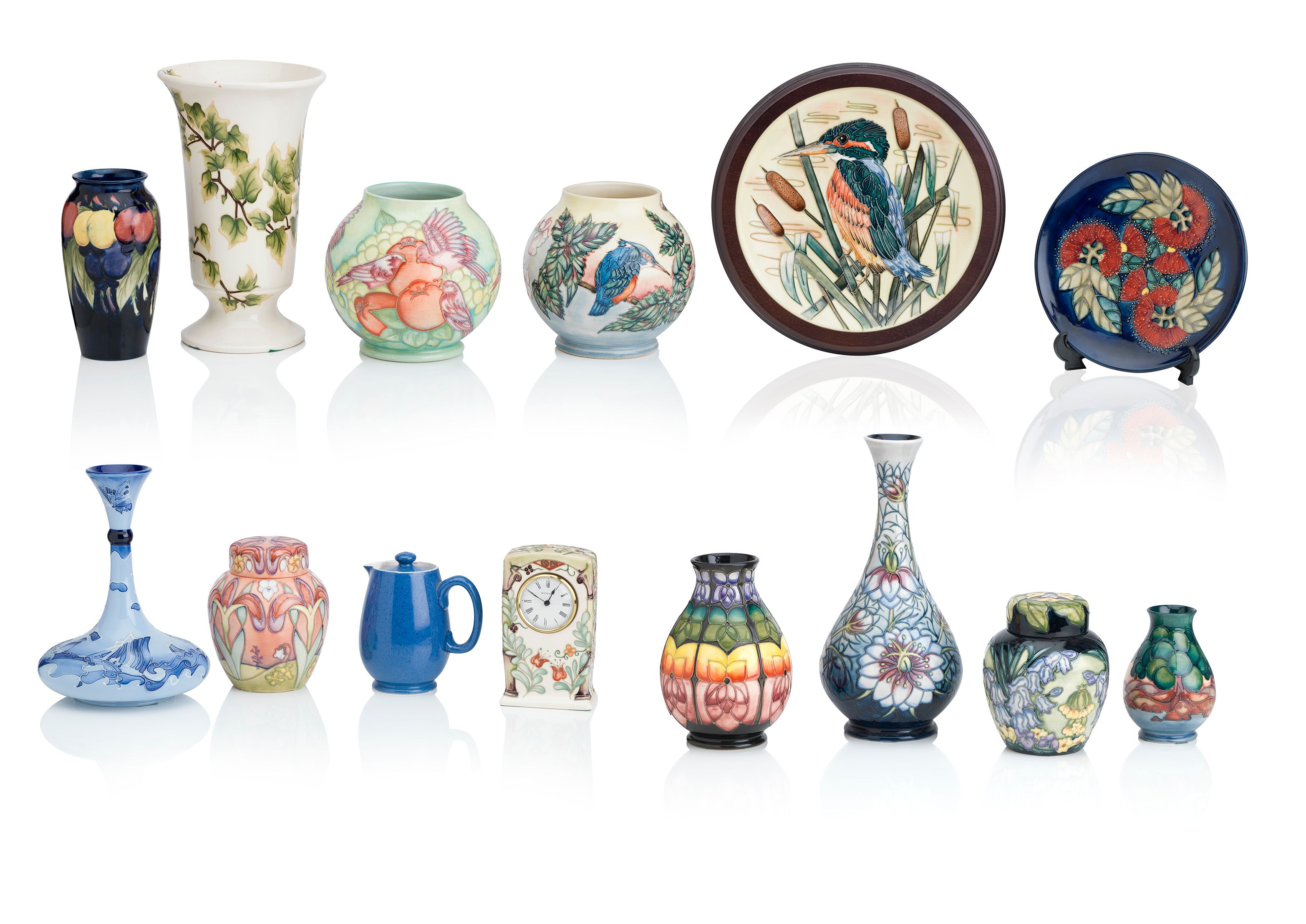 Bonhams : A group of modern Moorcroft pottery