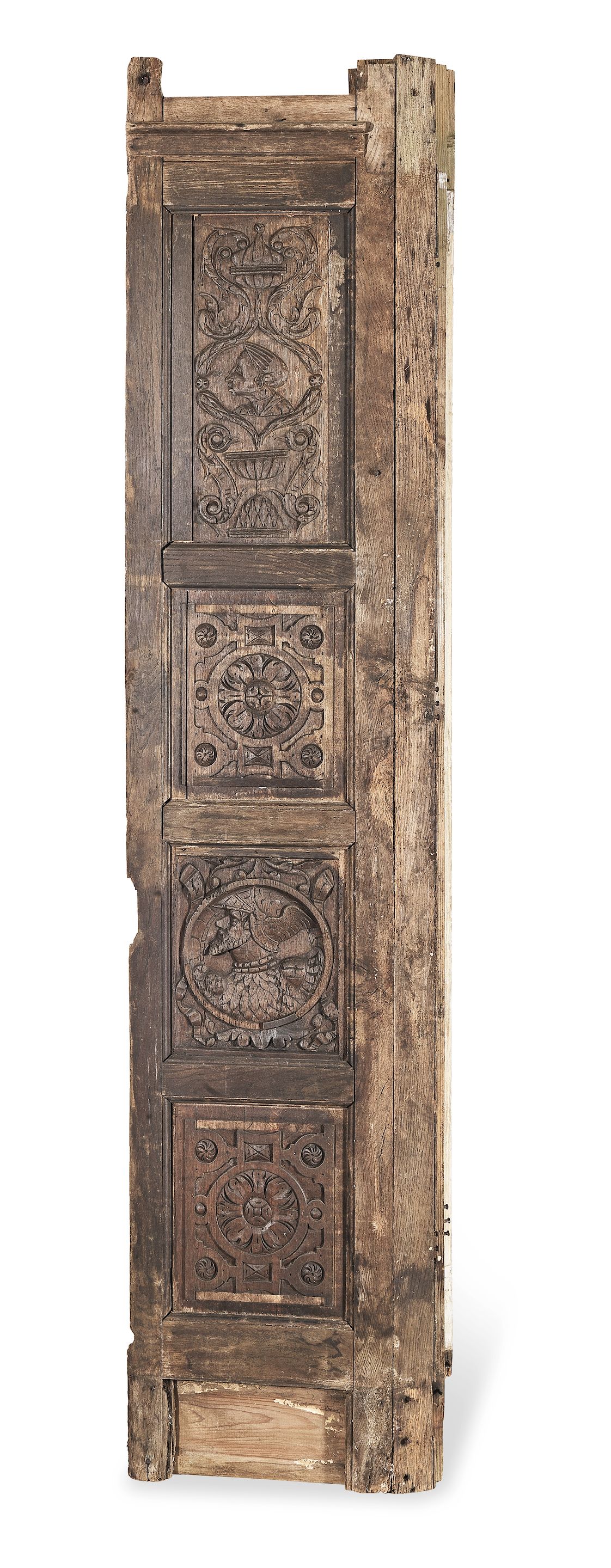 Bonhams : An run of architectural panelling, framing two 16th century ...