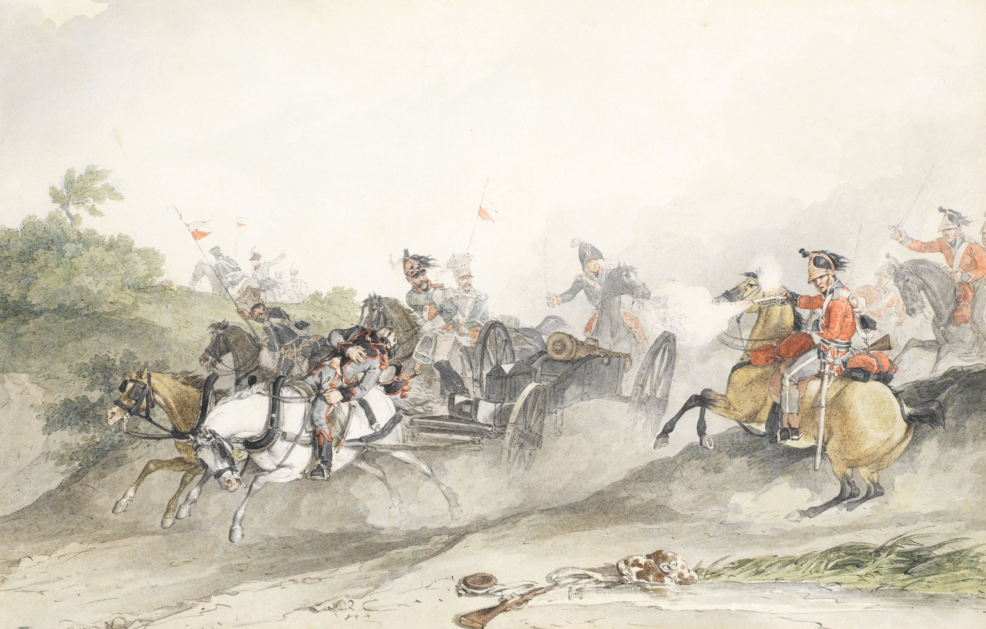 Bonhams : John Augustus Atkinson (British, 1775-1833) The 1st King's ...